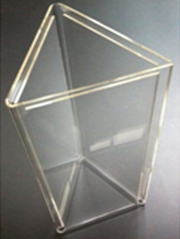 Clear Acrylic Menu Holder - Triangle